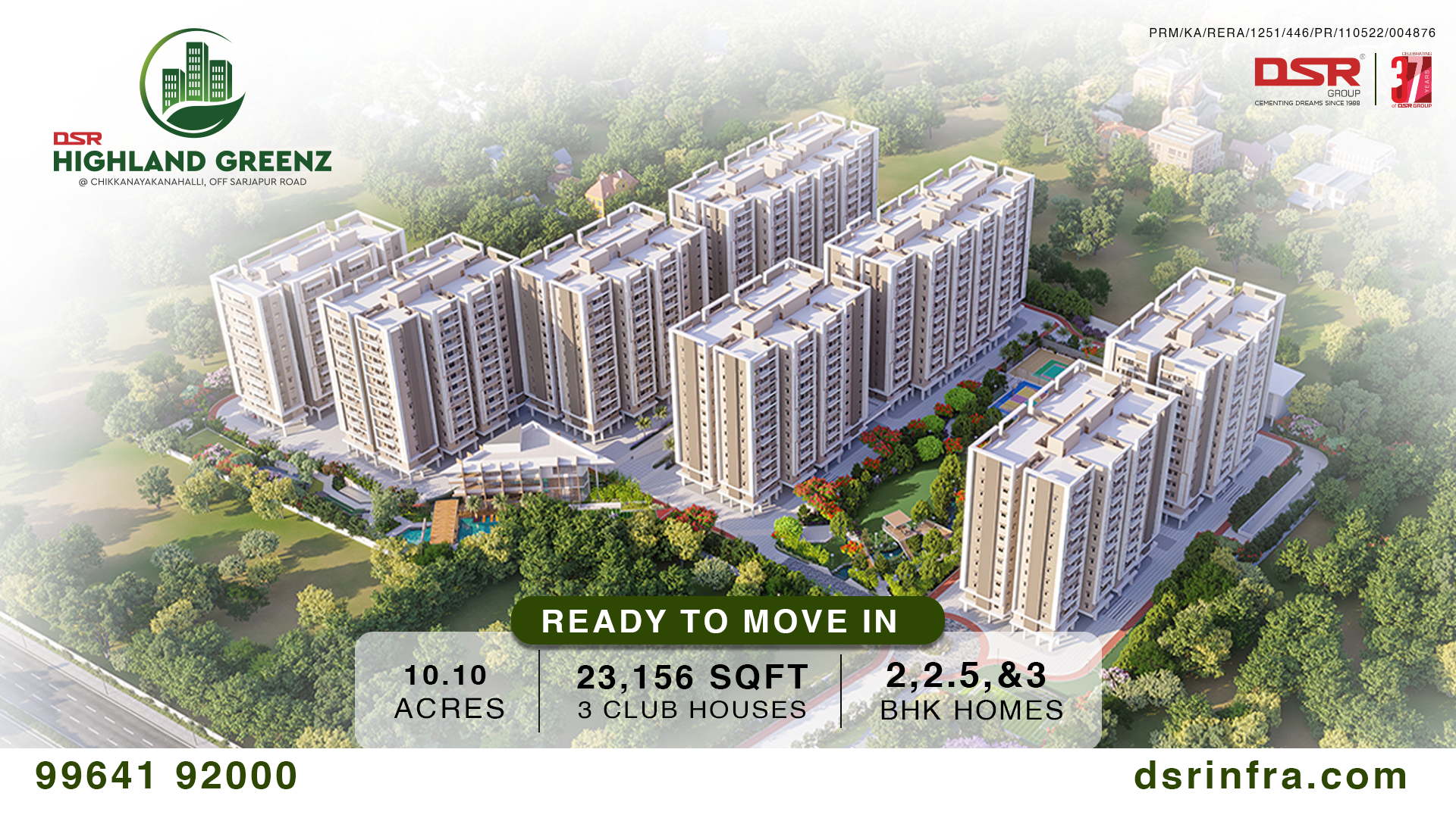 DSR Highland Greenz – Ready-to-Move Luxury Apartments in Bengaluru